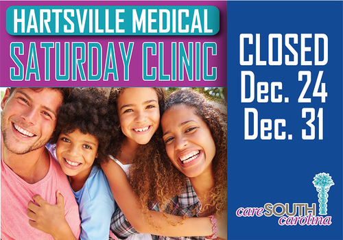 Hartsville Saturday Clinic Closed on Dec. 24 & 31 | CareSouth Carolina