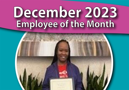 Roshanna Clayton, December 2023 Employee of the Month | CareSouth Carolina