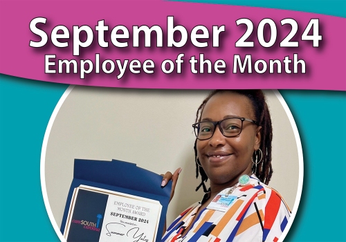 September 2024 Employee of the Month - Summer Yates | CareSouth Carolina